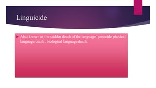 language death | PPTX