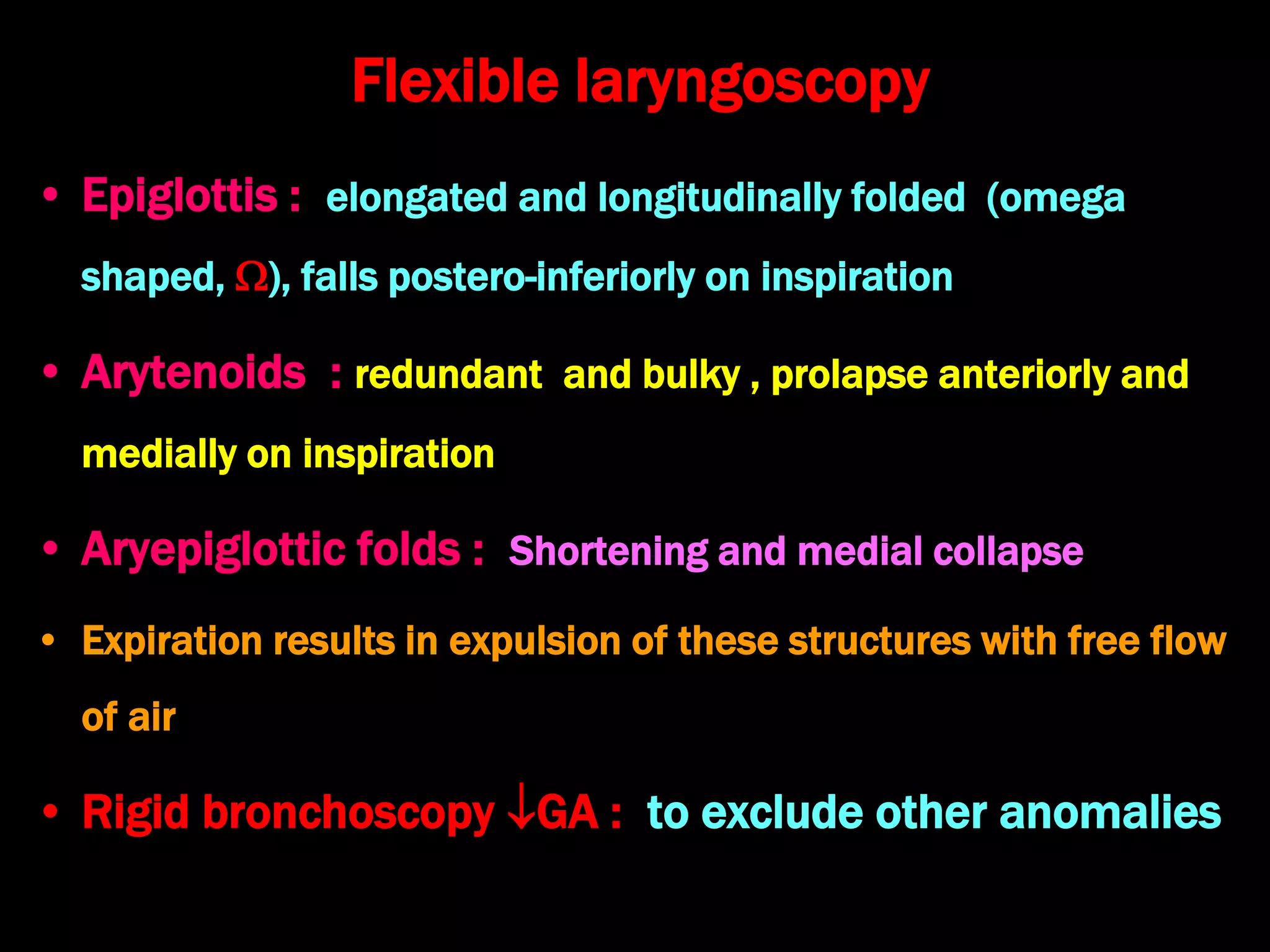 Congenital lesions of larynx and evaluation of stridor | PPT