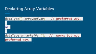 12. arrays | PPT