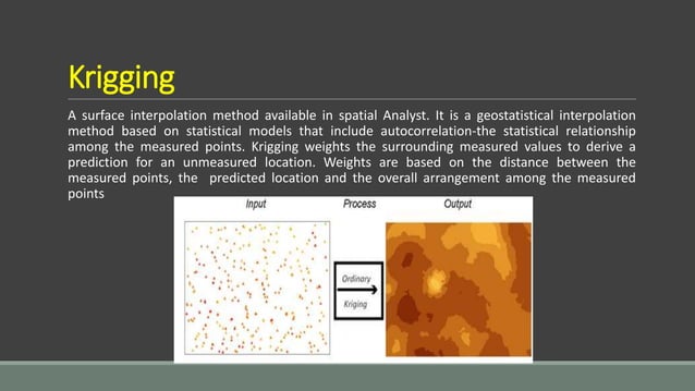 Spatial analysis & interpolation in ARC GIS | PPTX