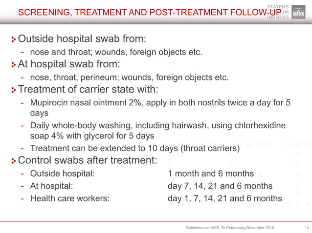 Guidelines on AMR pathogens | PPT