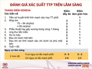 thuyên tắc động mạch phổi cấp - chẩn đoán - phân tầng nguy cơ | PDF