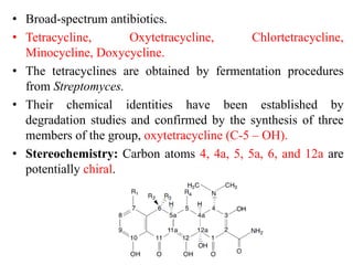 Tetracylines and Macrolide antibiotics | PDF