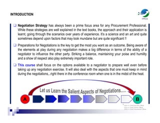 Strategic Approach to Negotiations teaser | PPT