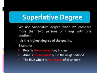 12. degrees of comparison | PPTX