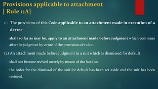 Order XXXVIII- Arrest and Attachment before judgment | PPTX