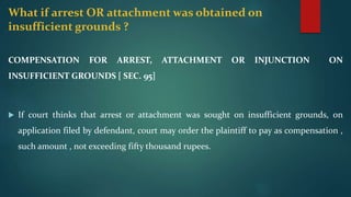 Order XXXVIII- Arrest and Attachment before judgment | PPTX