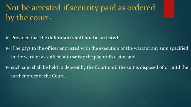 Order XXXVIII- Arrest and Attachment before judgment | PPTX