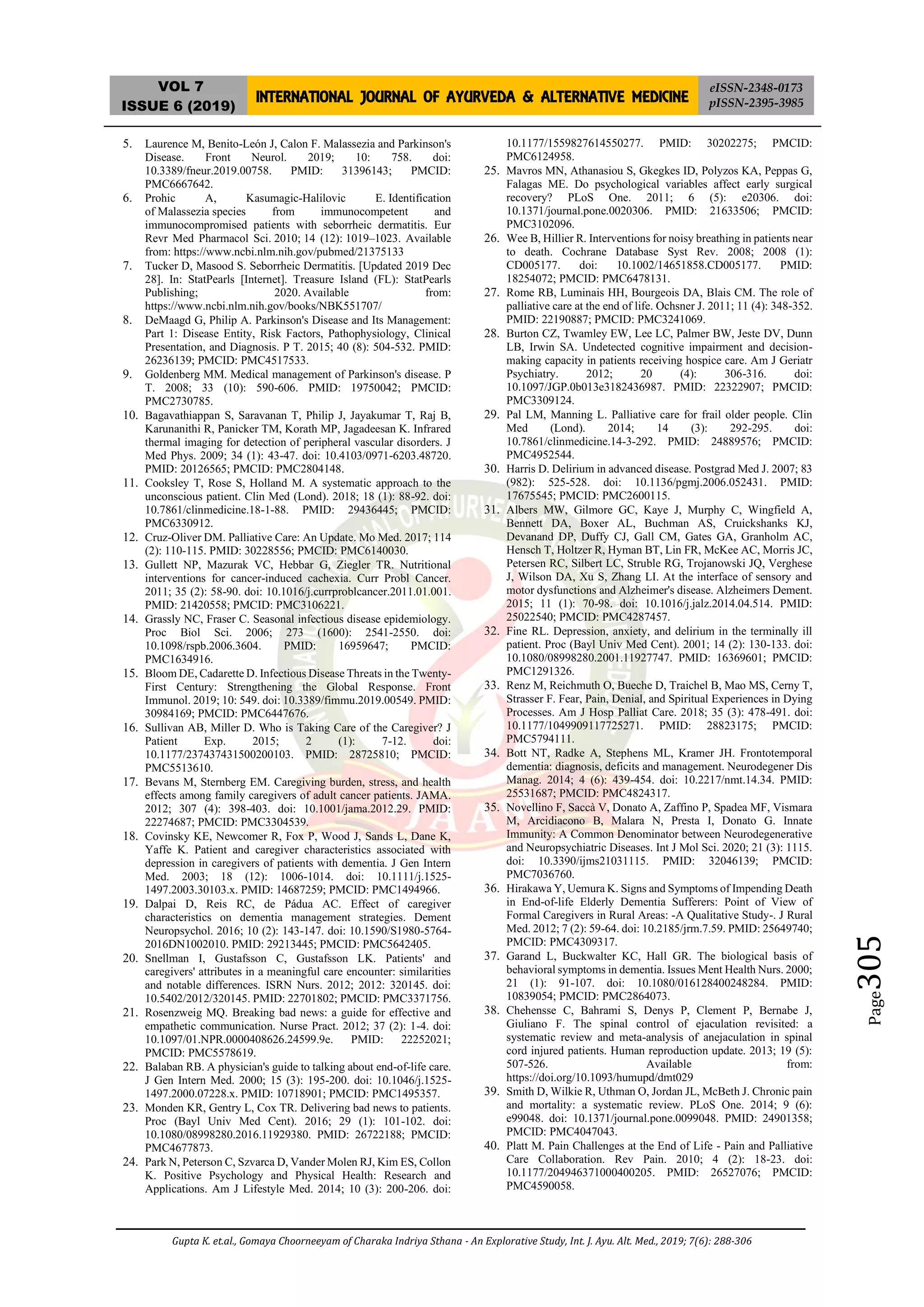 GOMAYA CHOORNEEYAM OF CHARAKA INDRIYA STHANA - AN EXPLORATIVE STUDY | PDF