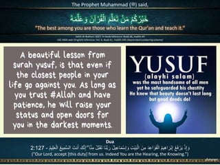 Al Quran (Chapter 12): Surah Yusuf [Prophet Joseph (as)] | PDF