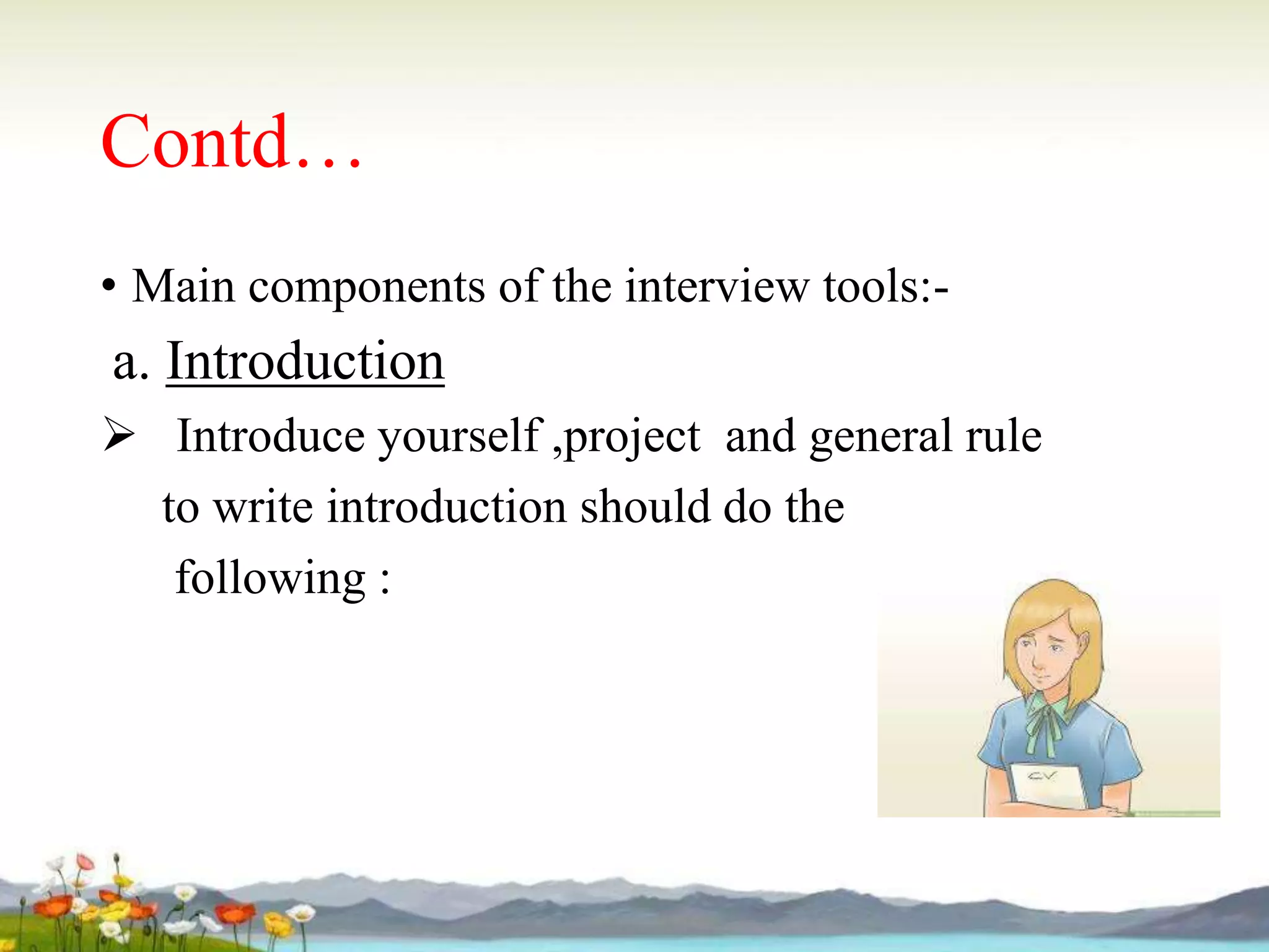 Key Informant Interview (KII) | PPTX