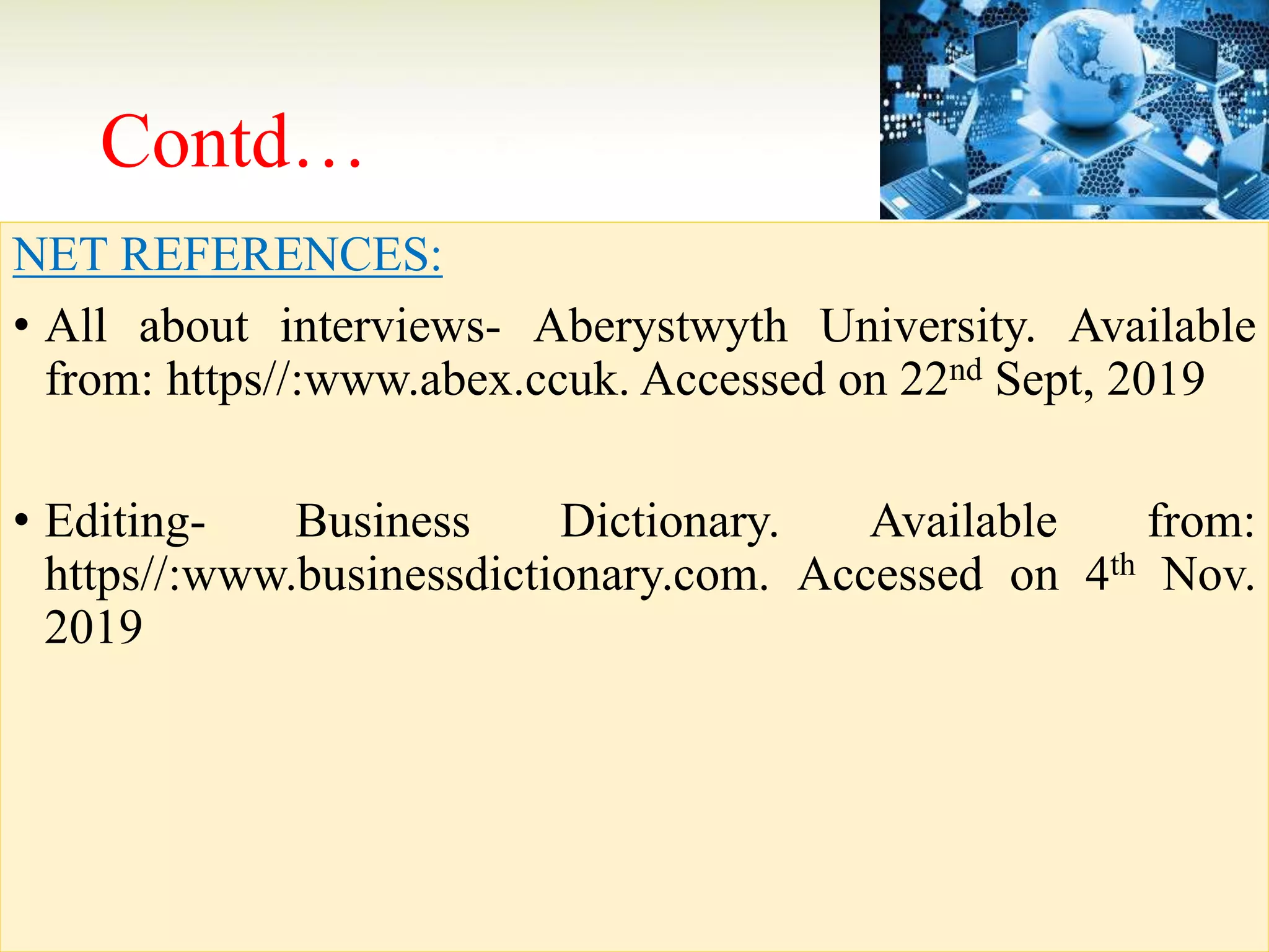 Key Informant Interview (KII) | PPTX