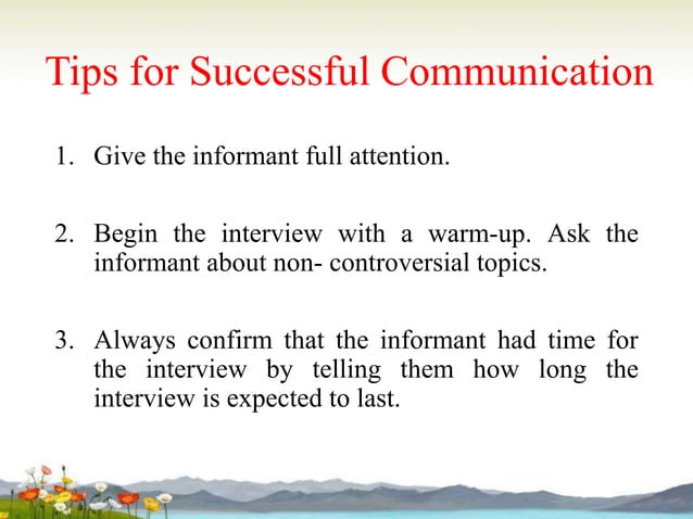 Key Informant Interview (KII) | PPTX