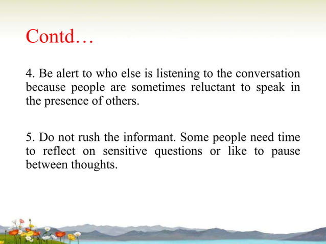 Key Informant Interview (KII) | PPTX