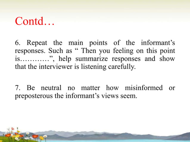 Key Informant Interview (KII) | PPTX