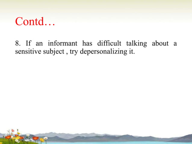 Key Informant Interview (KII) | PPTX