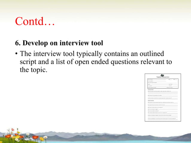 Key Informant Interview (KII) | PPTX