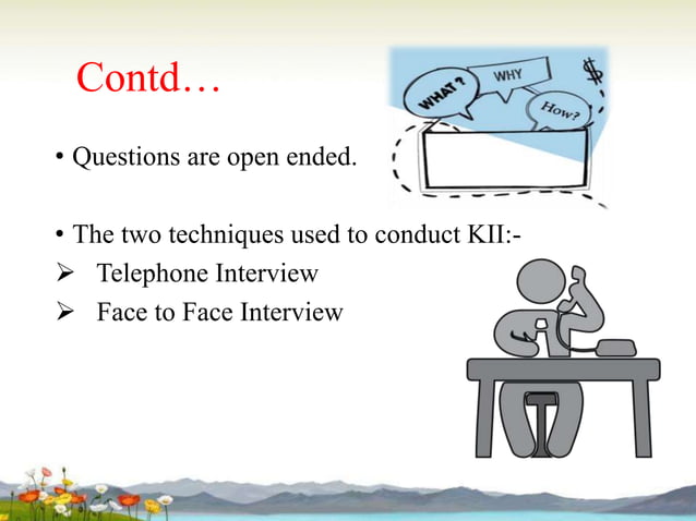 Key Informant Interview (KII) | PPTX