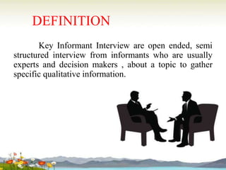 Key Informant Interview (KII) | PPTX
