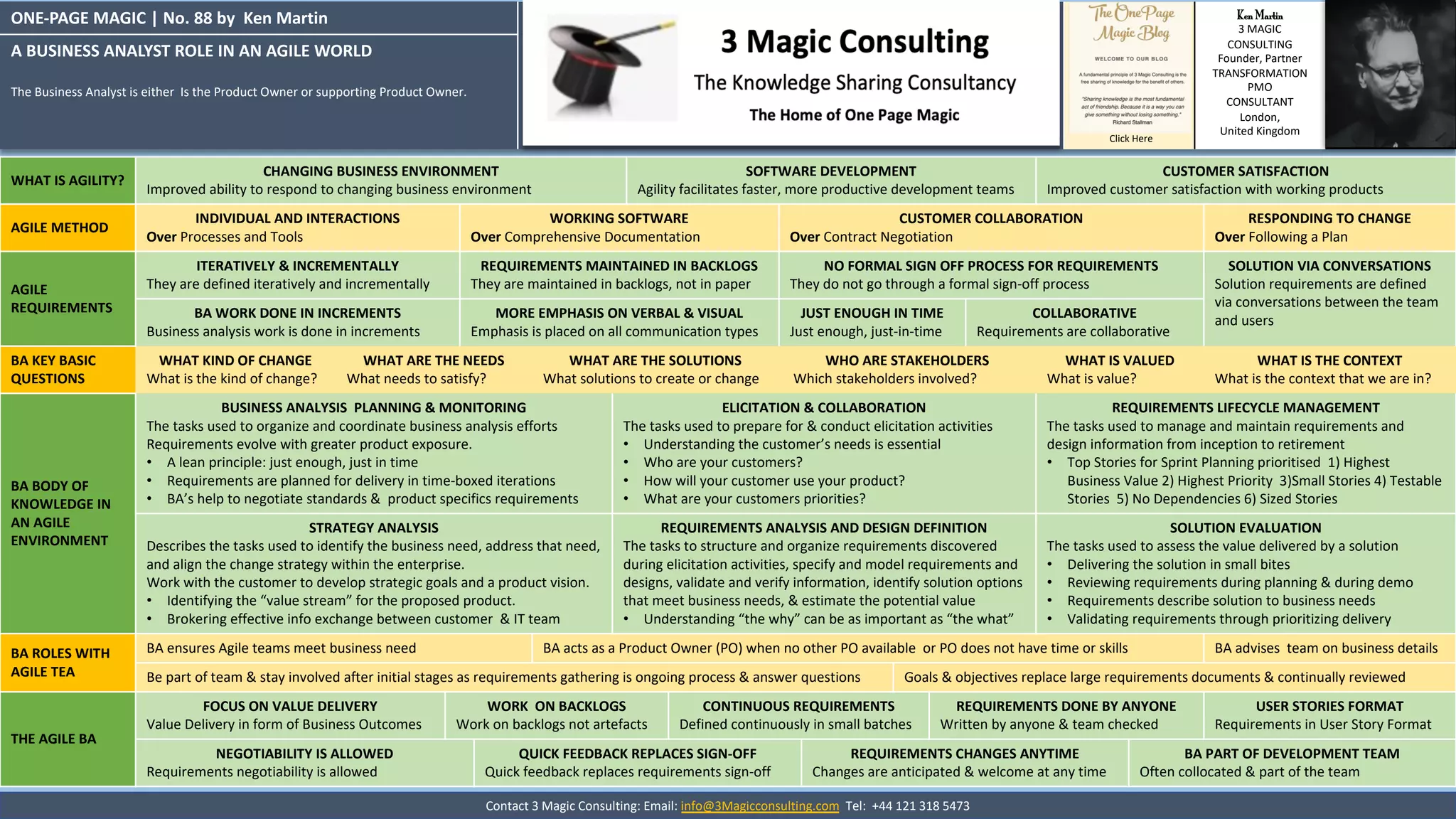 A BUSINESS ANALYST ROLE IN AN AGILE WORLD | PDF