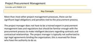 12.0 Project Procurement Management Overview | PPTX