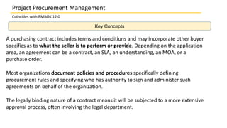 12.0 Project Procurement Management Overview | PPTX