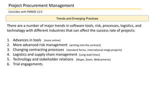 12.0 Project Procurement Management Overview | PPTX