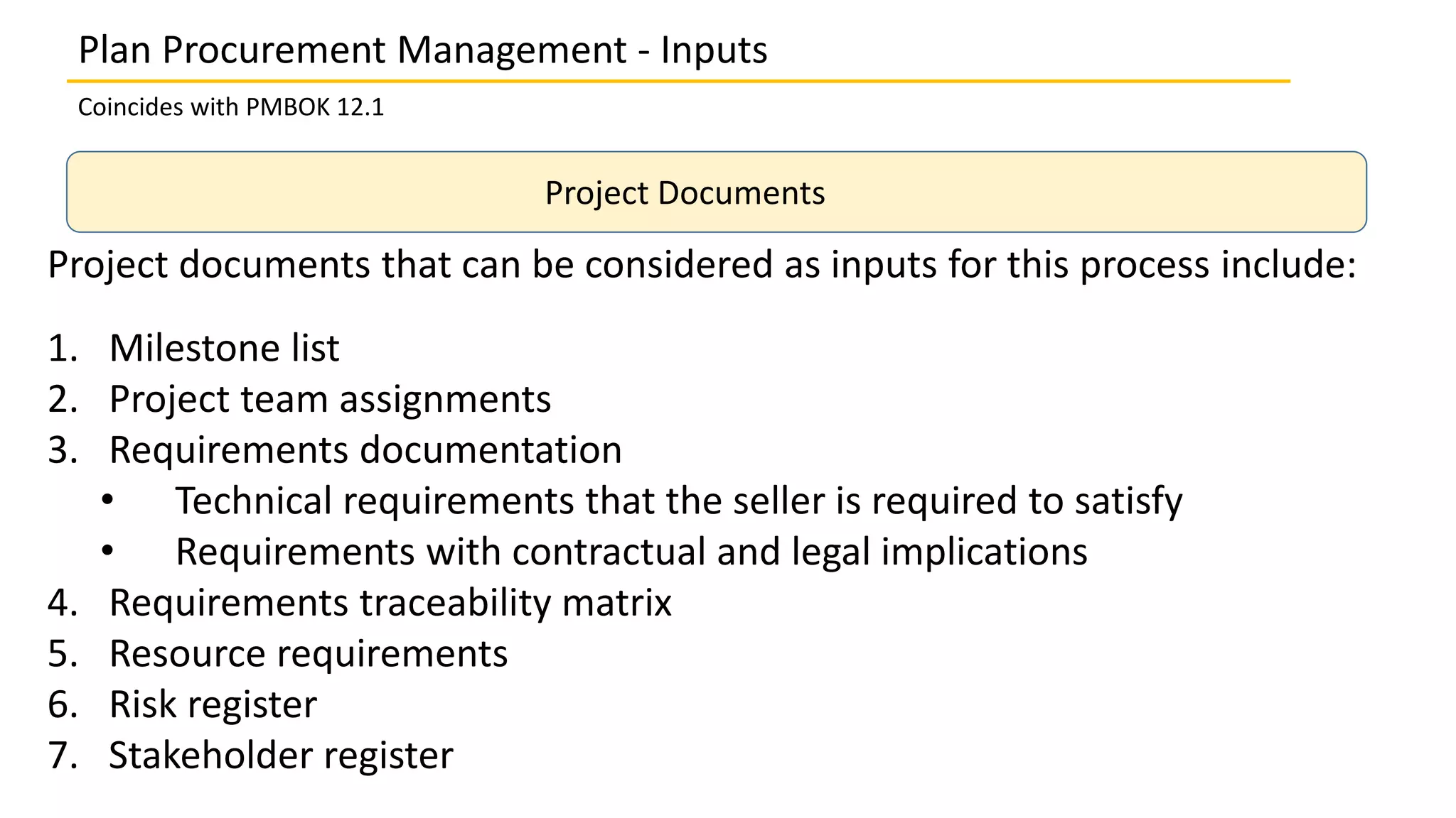 12.1 Plan Procurement Management | PPTX