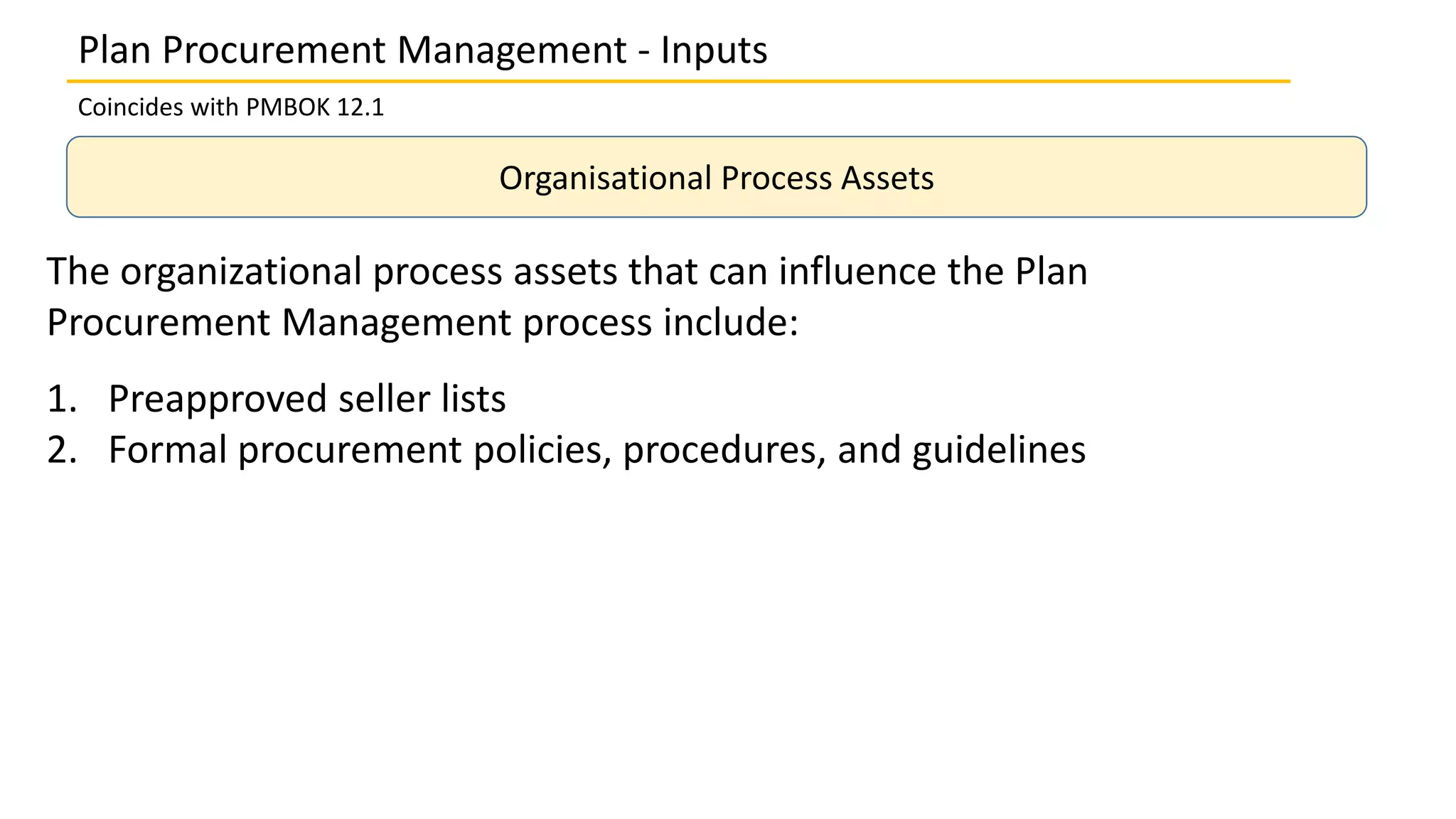 12.1 Plan Procurement Management | PPTX