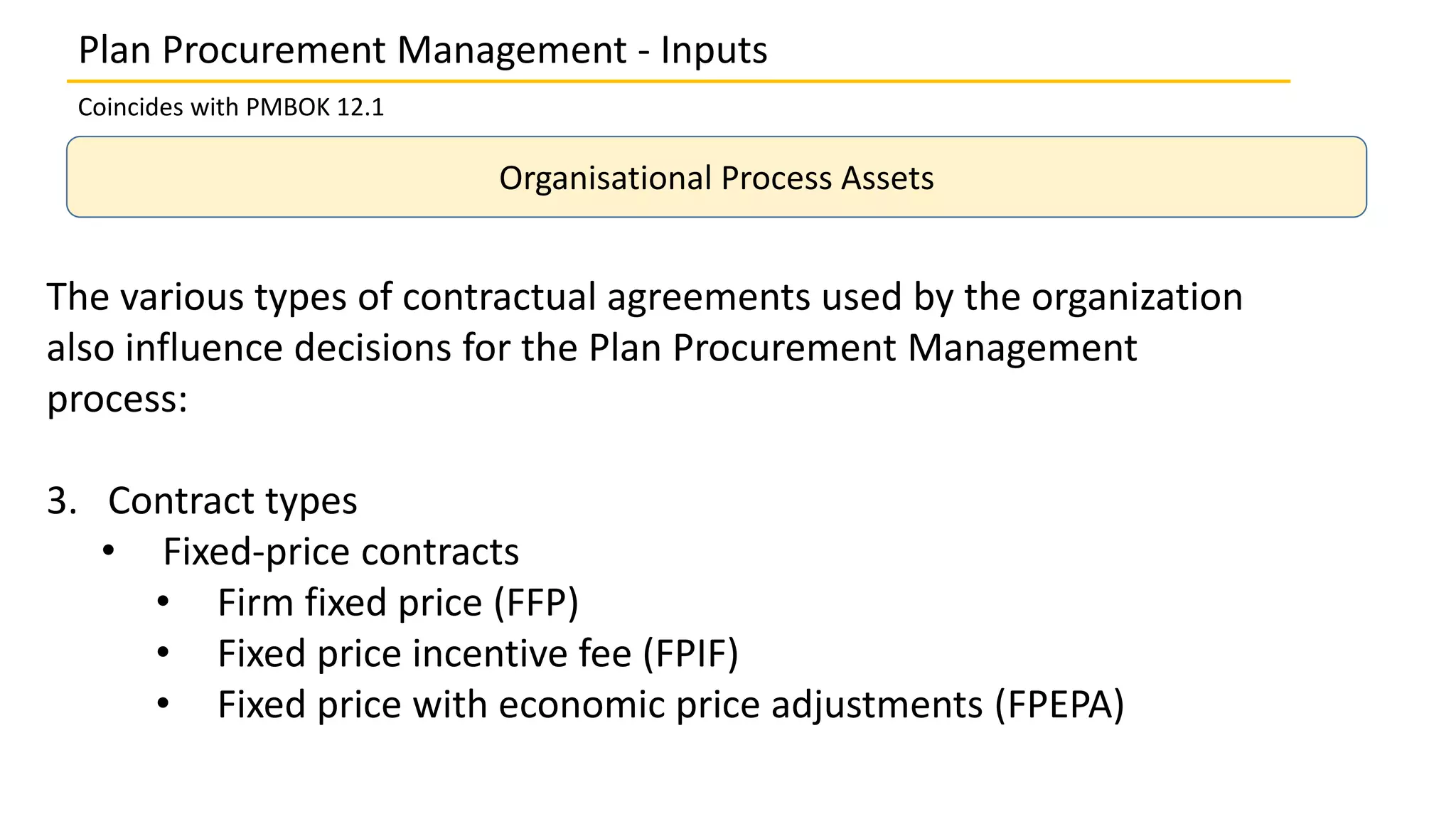 12.1 Plan Procurement Management | PPTX