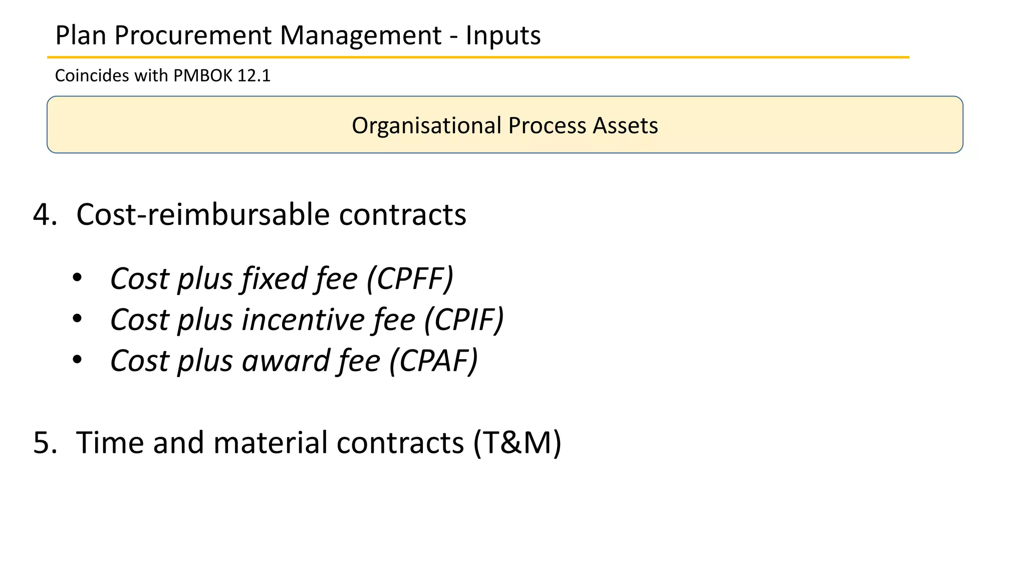 12.1 Plan Procurement Management | PPTX