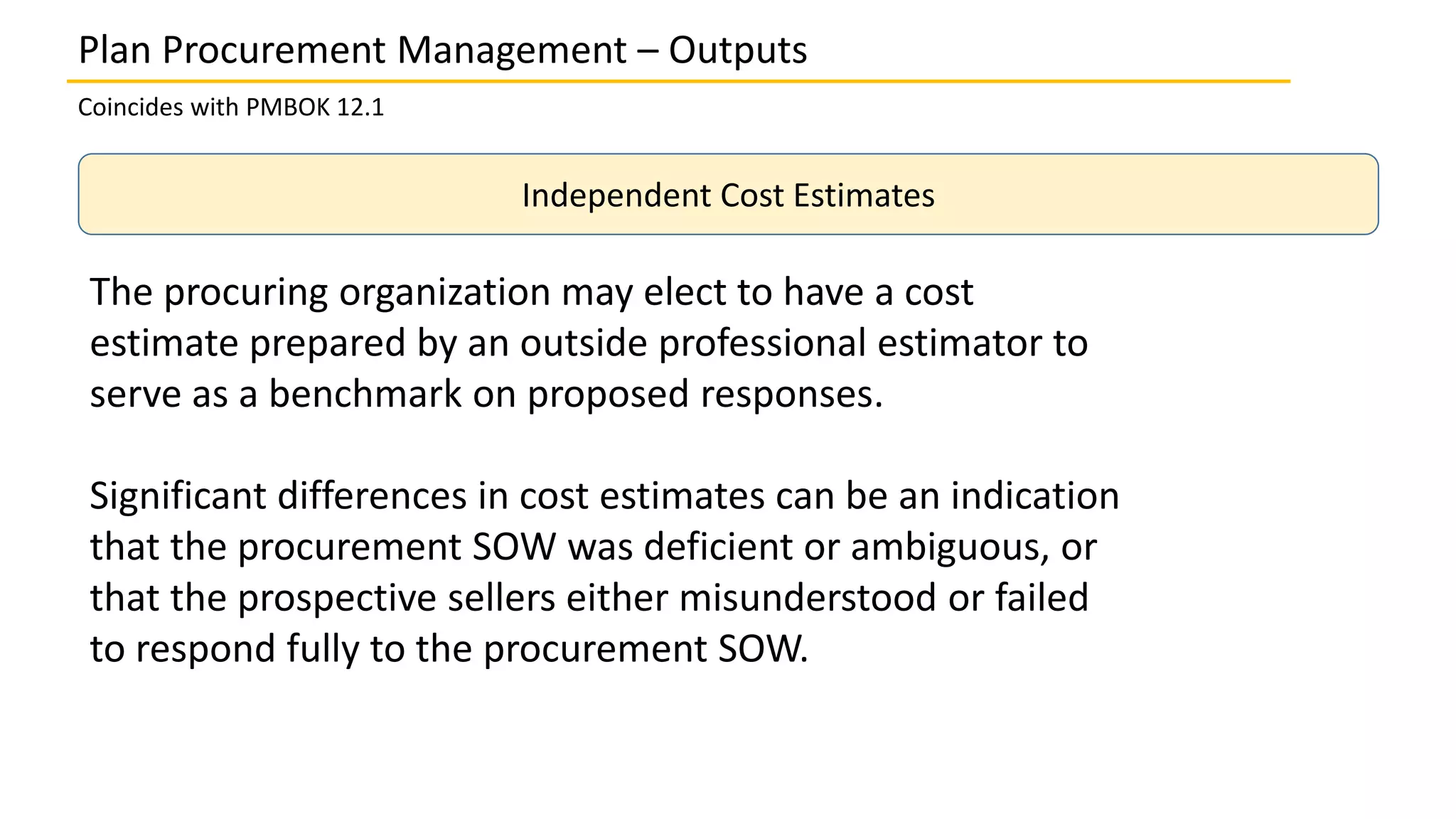 12.1 Plan Procurement Management | PPTX