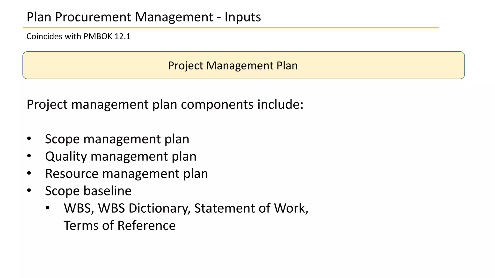 12.1 Plan Procurement Management | PPTX