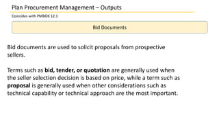 12.1 Plan Procurement Management | PPTX