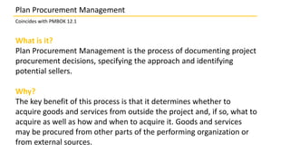 12.1 Plan Procurement Management | PPTX