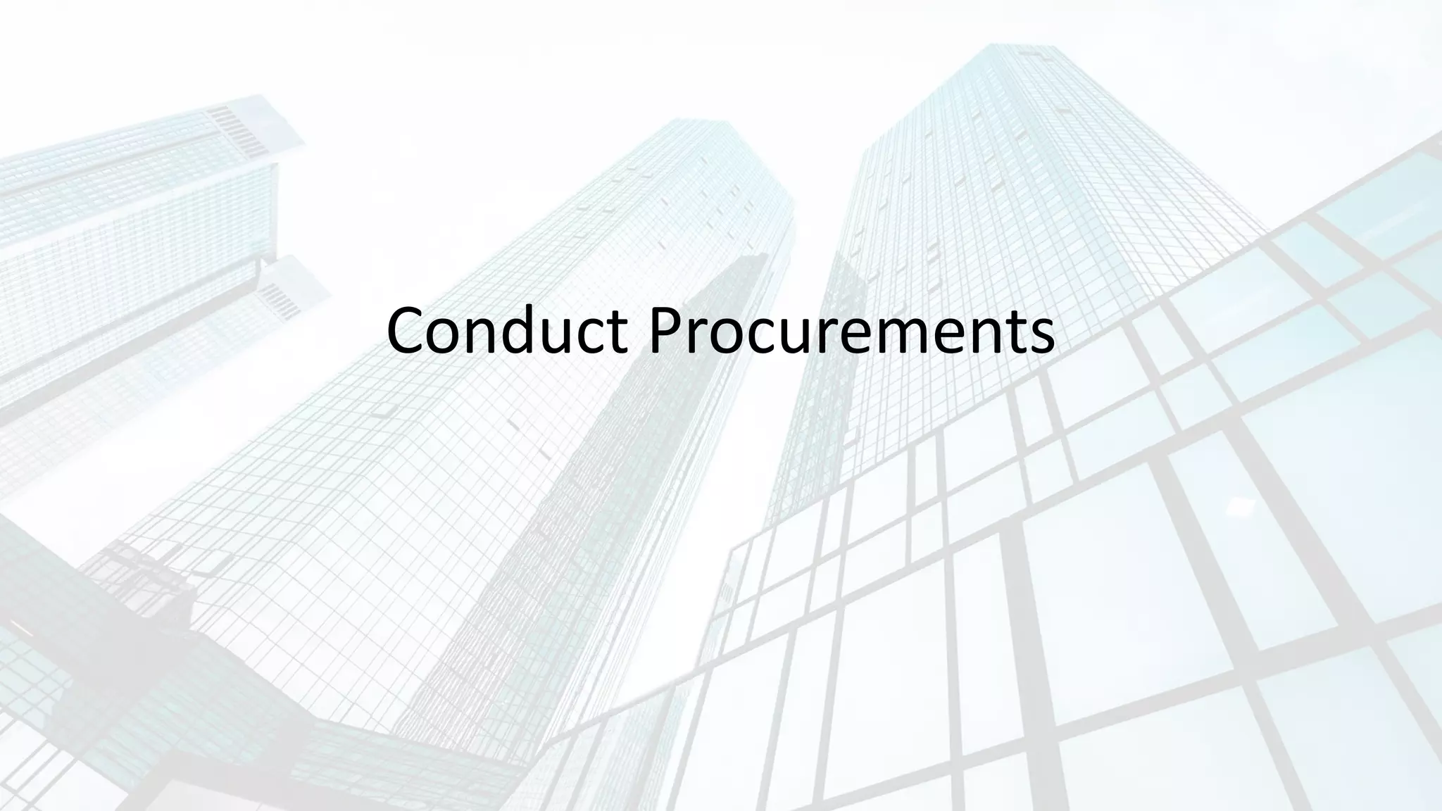 12.2 Conduct Procurements | PPTX