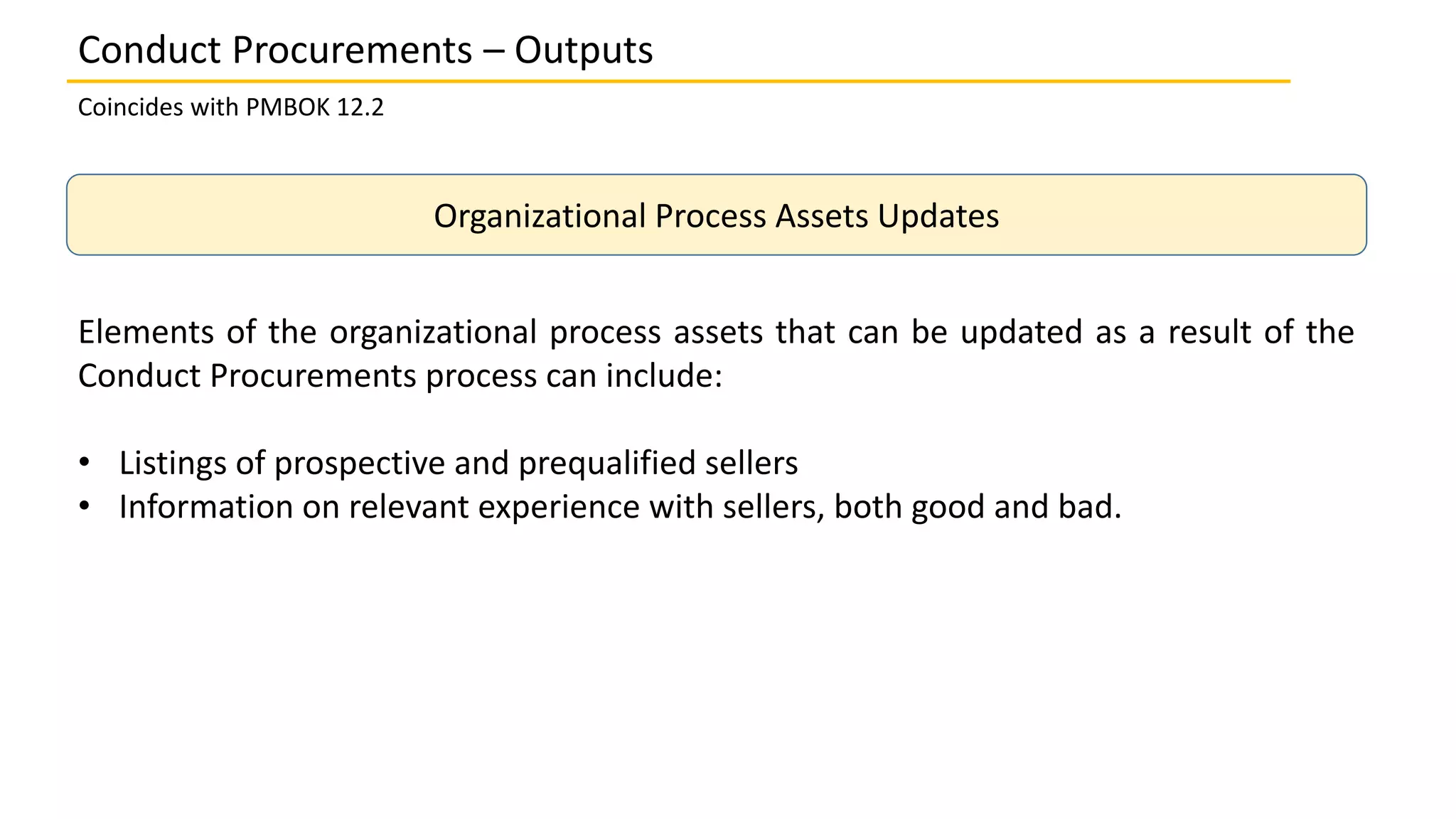 12.2 Conduct Procurements | PPTX