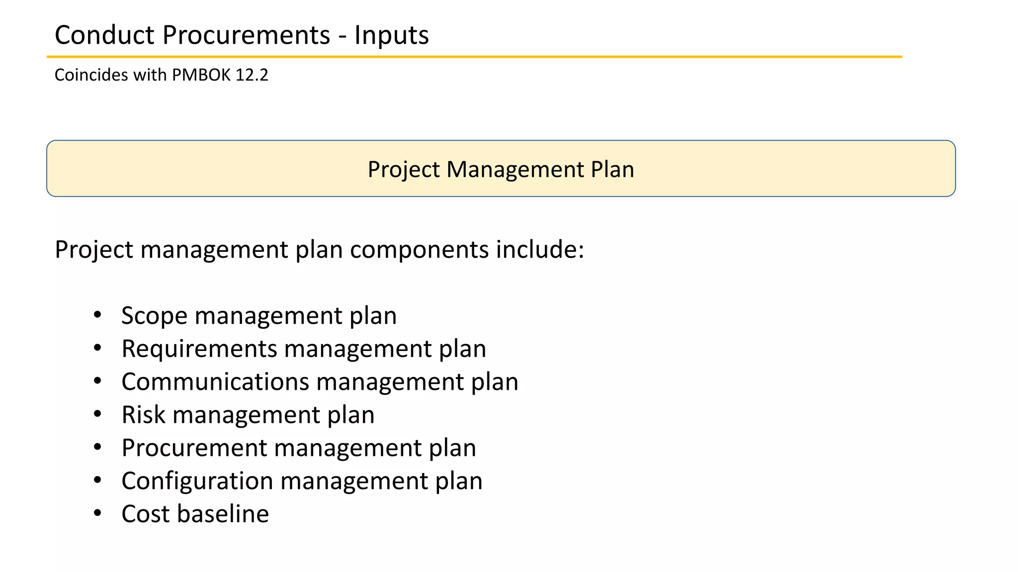 12.2 Conduct Procurements | PPTX