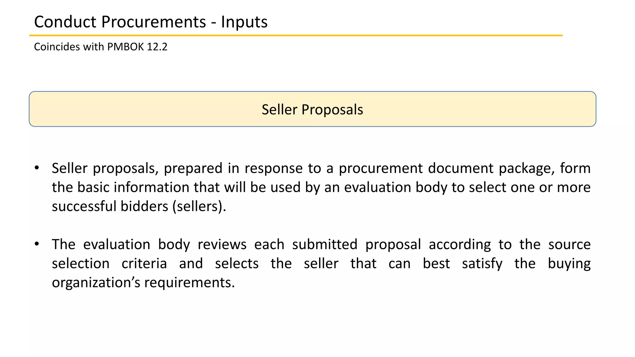 12.2 Conduct Procurements | PPTX