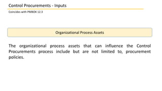 12.3 Control Procurements | PPTX | Civil Engineering Industry | Industries