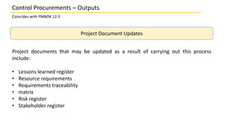 12.3 Control Procurements | PPTX | Civil Engineering Industry | Industries