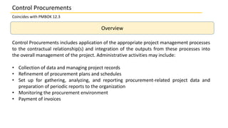 12.3 Control Procurements | PPTX | Civil Engineering Industry | Industries
