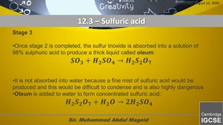 12.3 sulfuric acid | PPT