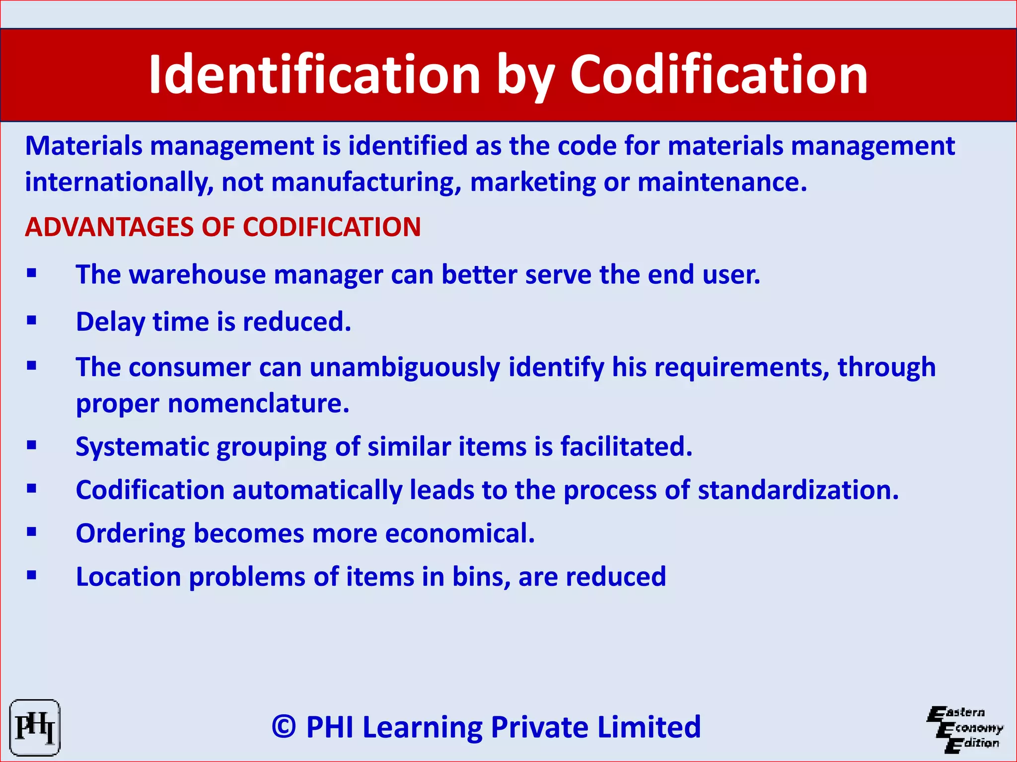 Materials Management by Gopalakrishnan and Haleem | PPTX