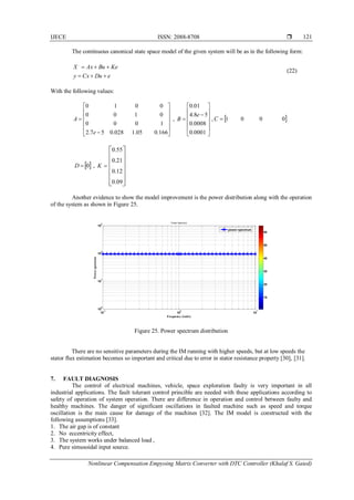 onlinear Compensation Empyoing Matrix Converter with DTC Controller | PDF