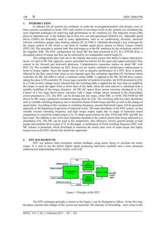 onlinear Compensation Empyoing Matrix Converter with DTC Controller | PDF