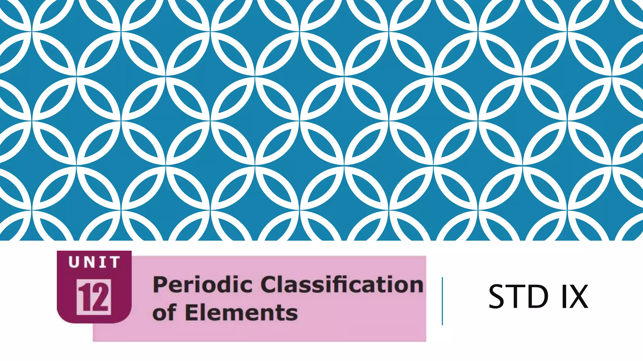 12. Pedagogy of Physical Science (Part II ) - Periodic Classification ...