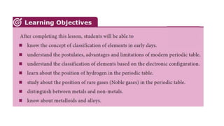 12. Pedagogy of Physical Science (Part II ) - Periodic Classification ...