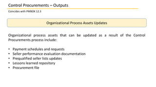 12.3 Control Procurements | PPTX
