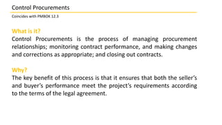 12.3 Control Procurements | PPTX